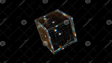 Technology Cube With Grid Stock Illustration Illustration Of Block 345093142