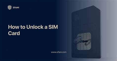 How To Unlock Your Sim Card