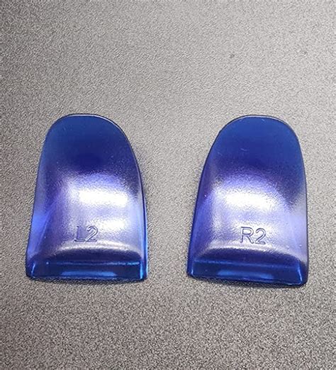 Amazon Com 1 Pairs L2 R2 Trigger Extenders Buttons For PS4 PS4 Slim Pro Controller Clear Blue