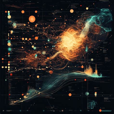 Visual Representation Of Data Correlations And Relationships Premium