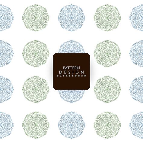 Free Vector Abstract Mandala Seamless Pattern Background