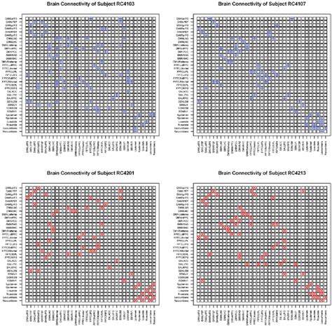 recovered nonzero individual level partial correlations for subjects
