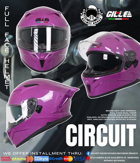 Helmet ‼️gille Helmet Circuit Purple Color Are Still Available Here