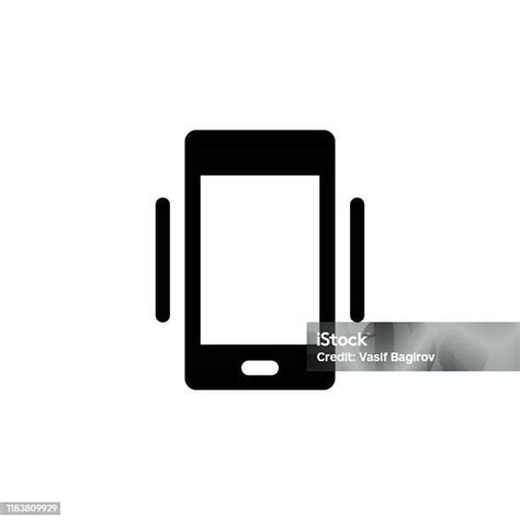Phone Vibrate Vector Icon Simple Element Illustration From Ui Concept