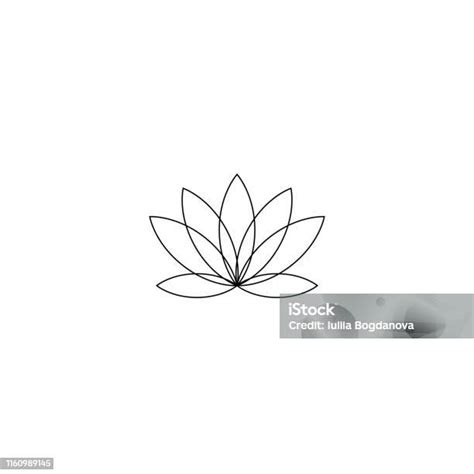 수련 꽃 아이콘입니다 웹 에 대한 수련 꽃 벡터 아이콘의 연꽃 선 기호 간단한 그림 실루엣 꽃 식물에 대한 스톡 벡터 아트 및 기타 이미지 Istock