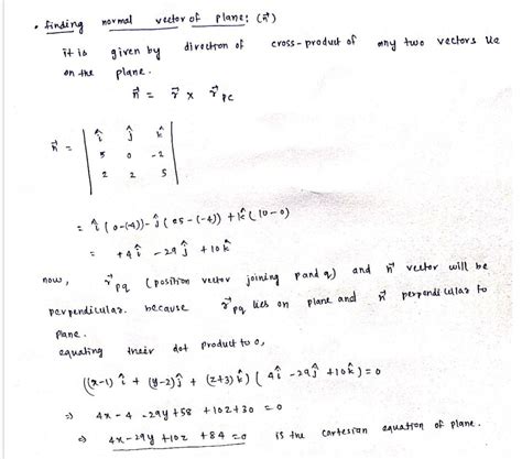 Solved Find The Vector Parametric And Cartesian Equations Of The