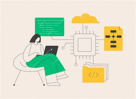 Premium Vector System Software Development Abstract Concept Vector Illustration