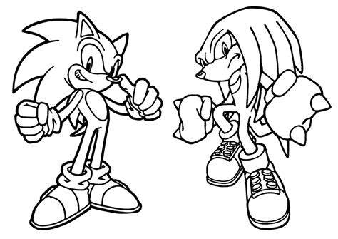 Sonic And Knuckles Sonic Coloring Pages