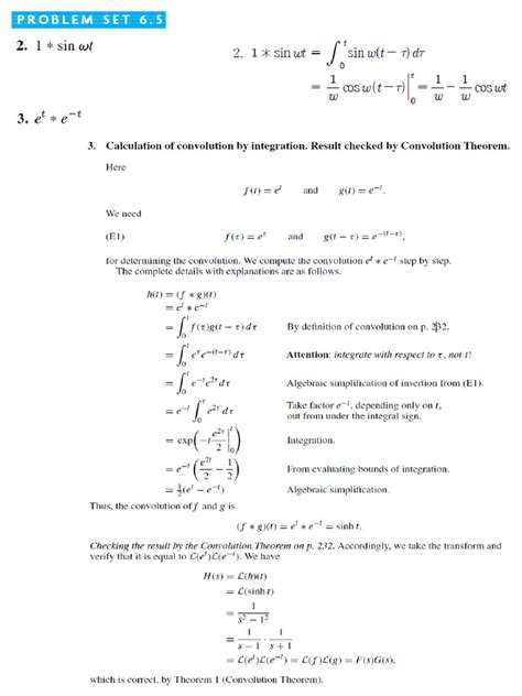 Example 6 5 Convolution Integral Equations Pdf