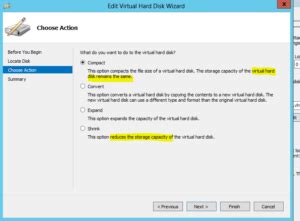 VHD X Disk Compact Shrink Difference Between 2008 2012 Versions