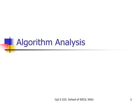 Ppt Algorithm Analysis Powerpoint Presentation Free Download Id402460