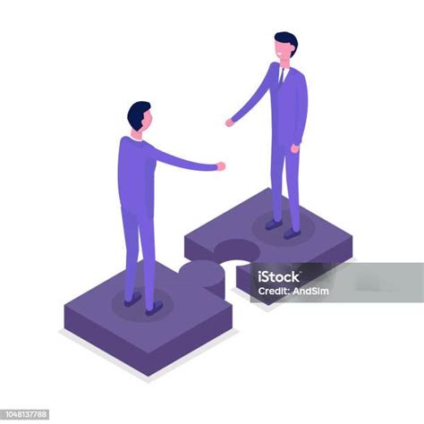 비즈니스 사람들 아이소메트릭 문자 동료입니다 팀웍과 협력 개념입니다 등각 투영 평면 벡터 그림 흰색 배경에 고립입니다 경영자에 대한 스톡 벡터 아트 및 기타 이미지 Istock