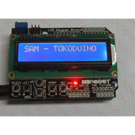 jual arduino lcd keypad shield lcd shield 16x2 shopee indonesia