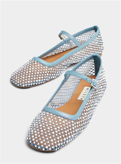 Vanita Pearly Mesh Ballet Flats Women Womens Ballet Flats Ballet