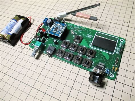 感度良好！液晶表示機能付きdspラジオキットの製作。見事に完成！自画自賛。