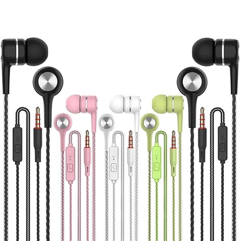 Kamon Ergonomic Earbuds With Microphone Pack Wired Headphones High Fidelity Sound Mm