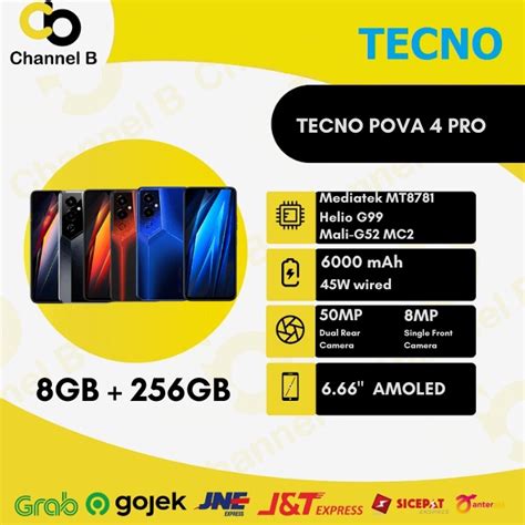 Jual Tecno Pova 4 Pro Smartphone Ram 8GB Rom 256GB Garansi Resmi Shopee Indonesia
