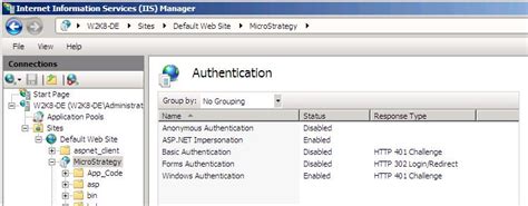 Kb34125 How To Set Up Windows Authentication Mode For Microstrategy Web Application Installed