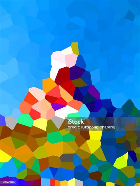 다양한 밝은 색상의 픽셀 패턴의 그림은 픽셀화 패턴 스타일을 만듭니다 0명에 대한 스톡 벡터 아트 및 기타 이미지 0명