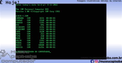 O Sistema Operacional Ibm Pc Dos De 1981 Mcc Museu Capixaba Do Computador