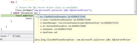 Javalangclassnotfoundexception Commicrosoftsqlserver Which Jdbc