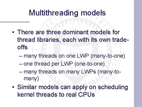 multi threading models multithreading models there are three