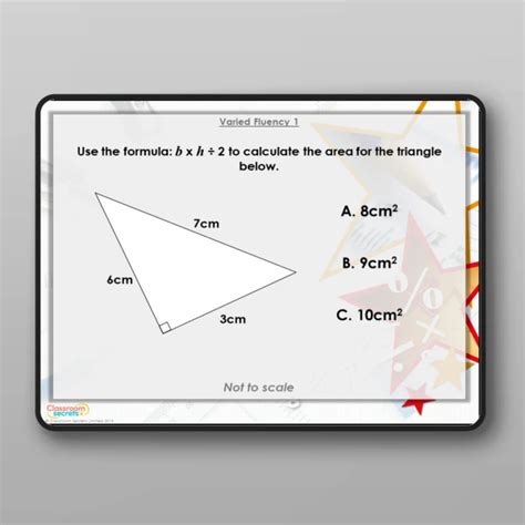 Year 6 Area Of Any Triangle Modelling Ppt Resource Classroom Secrets