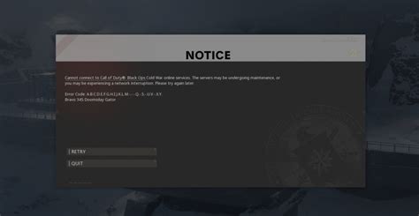 COD Black Ops Cold War Server Queue Error How To Fix FPS Index