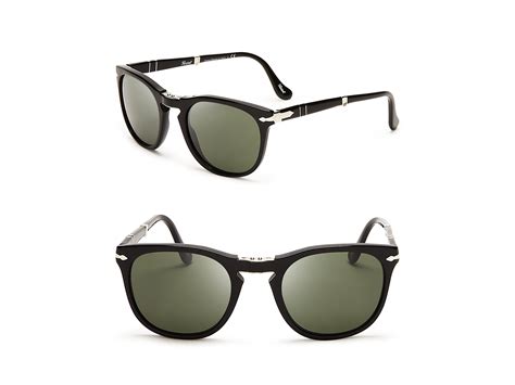 Persol Folding Keyhole Sunglasses In Black For Men Lyst