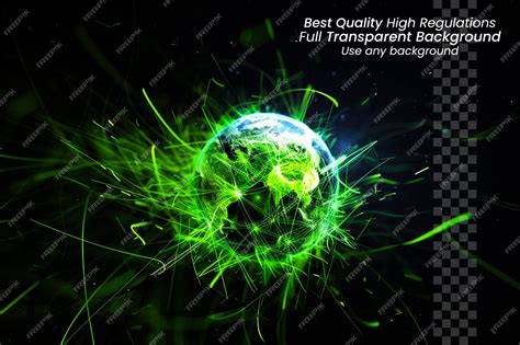 Premium Psd Neural Nexus Green Brain With Neuron Script