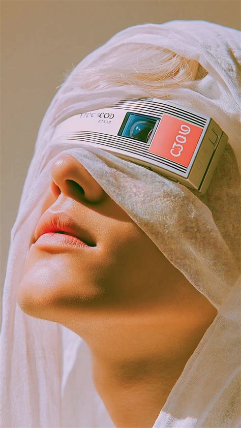 Young Korean Model In Black And White Avant Garde Idol Fashion Posing