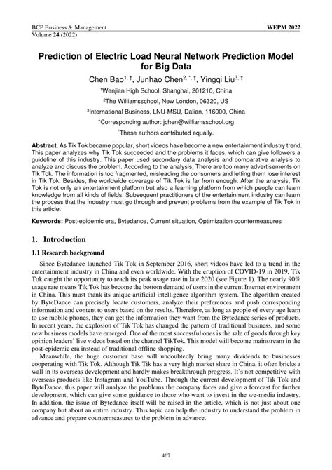 Pdf Prediction Of Electric Load Neural Network Prediction Model For