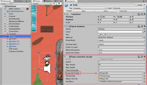 Ruby 2D Tutorial UnassignedReferenceException Unity Engine Unity