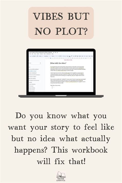 Story Plotting Workbook No Plot Just Vibes How To Write A Etsy Artofit