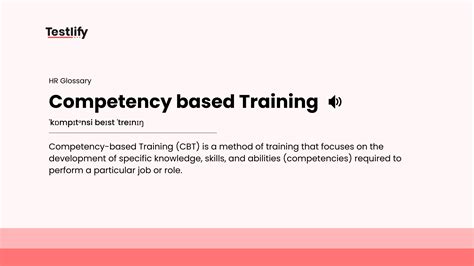 Competency Based Training Hr Glossary Testlify