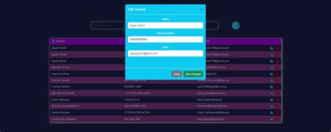 Github Sayanghoshofficial My Contact List App Create A Contact List App To Manage Contacts