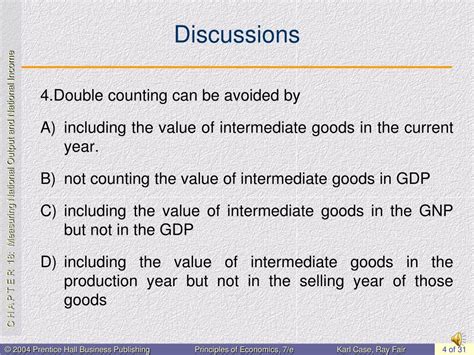 Ppt Exercises Chapter 2 Measuring National Output And National Income