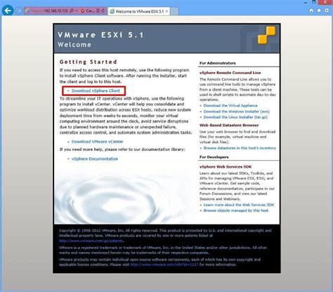 How To Connect To The Vmware Vsphere Hypervisor 5 1 Esxi 5 1 Using The Vsphere Client