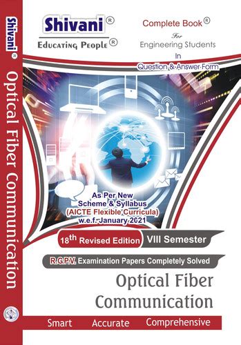 Optical Fibre Communication Btech 8th Sem Ec 2022 Edition Shivani