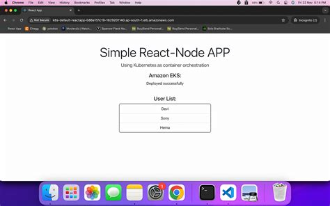 Deploying A Two Tier React And Nodejs App On Amazon Eks Using An Alb Ingress Controller By