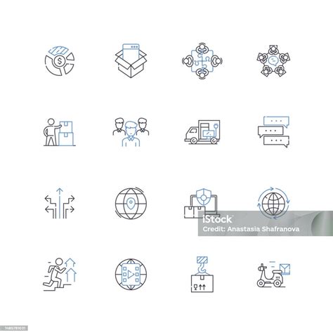 세분화 선 아이콘 모음입니다 커뮤니티 이웃 개발 주거 부동산 계획 로트 벡터 및 선형 그림 부동산 인프라 조경 개요 표지판 세트 아이콘에 대한 스톡 벡터 아트 및 기타