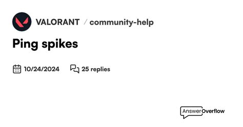 Ping Spikes Valorant