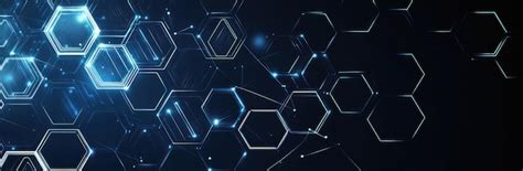 Abstract Hexagon Pattern Background Premium Ai Generated Image