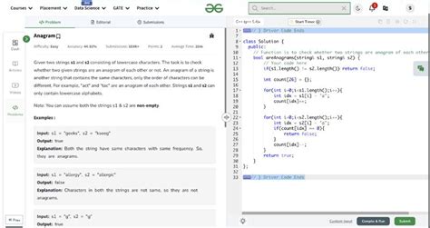 Gfg160 Strings Anagram Frequencycounting Codingchallenge Gfg