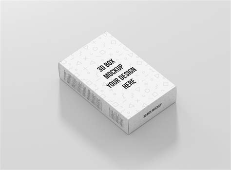 Premium PSD Flat Rectangle Box Mockup Premium PSD Flat Rectangle Box Mockup
