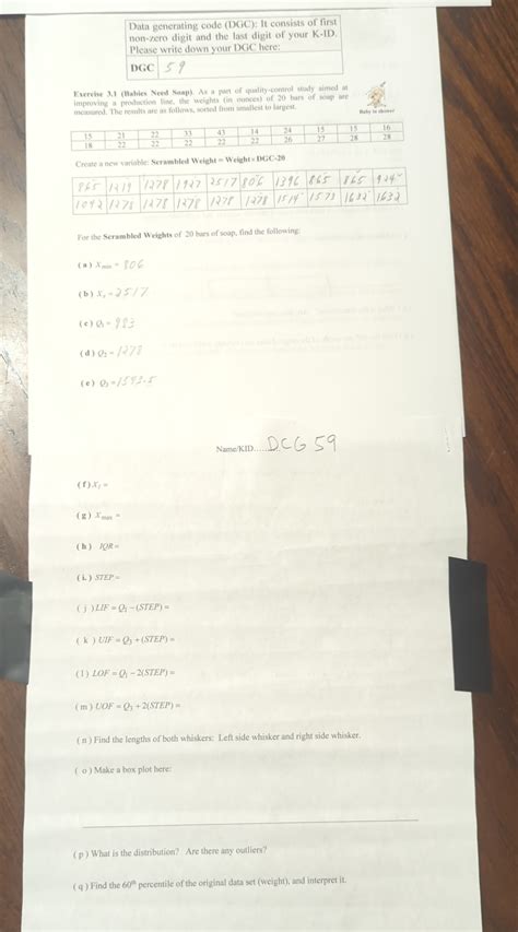 solved data generating code dgc it consists of first