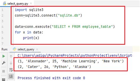 Python Sqlite Select Query Important Concept Python Sqlite Select Query Important Concept