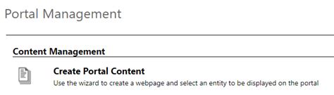Create Web Page Entity Forms And Entity Lists Using Create Portal Content” Feature In Dynamics