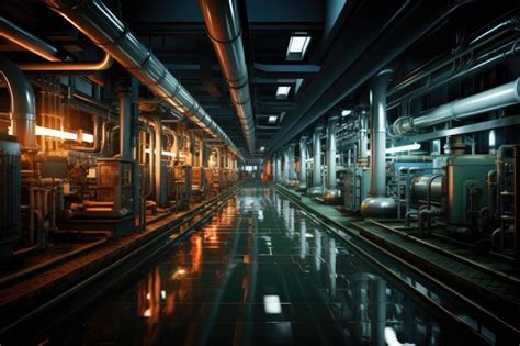 Premium Ai Image Process Engineer Streamlining Industrial Processes In A Plant