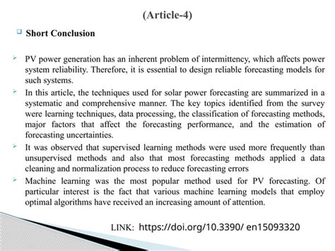 pv power forecasting based on data driven models ppt